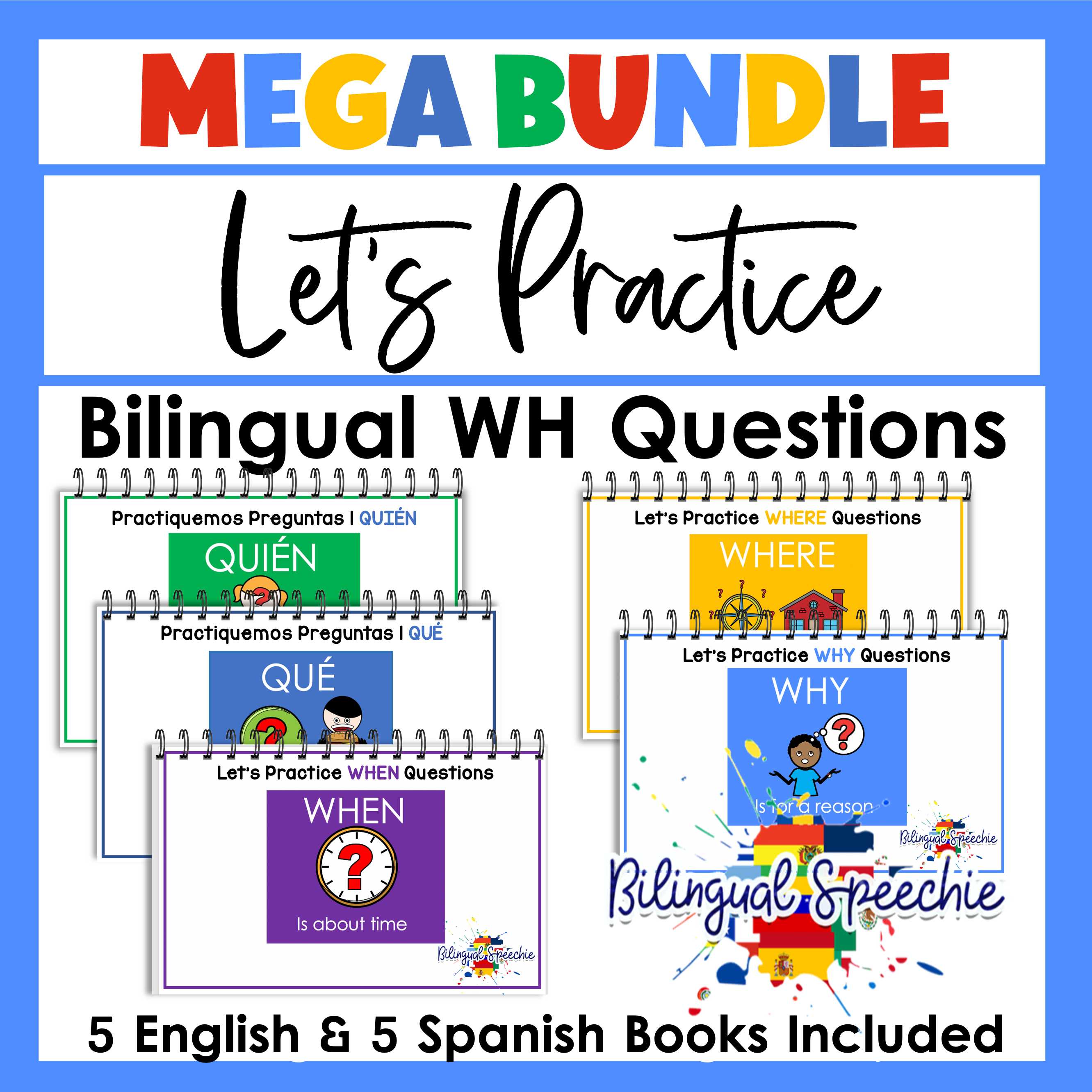 Bilingual WH Questions Mega Bundle for Speech Therapy – Bilingual Speechie