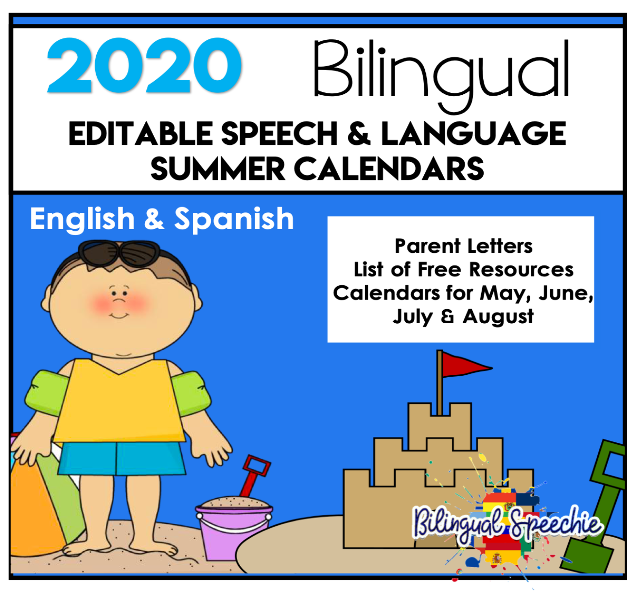 EDITABLE 2020 Bilingual Speech & Language Calendars | for distance lea ...