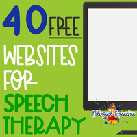 40 FREE Websites for Speech Therapy - Bilingual Speechie