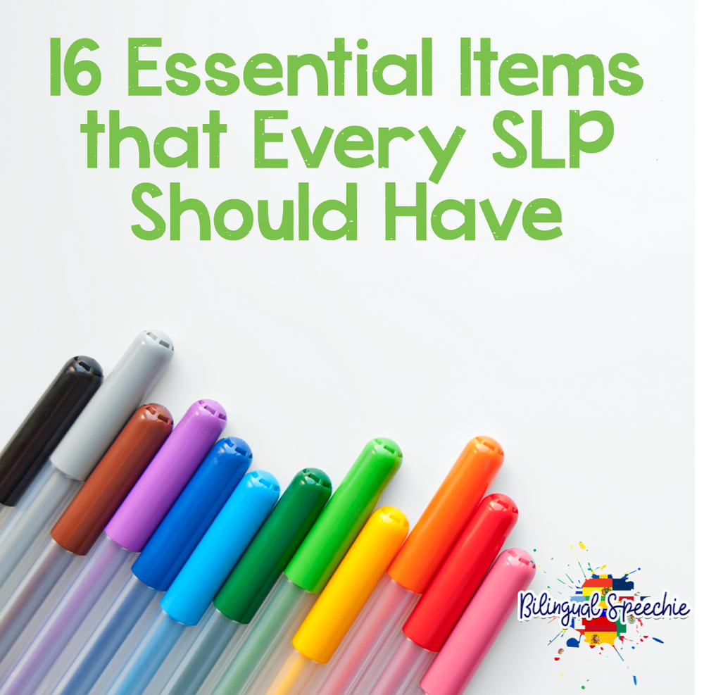 16 Essential Items that Every SLP Should Have - Bilingual Speechie