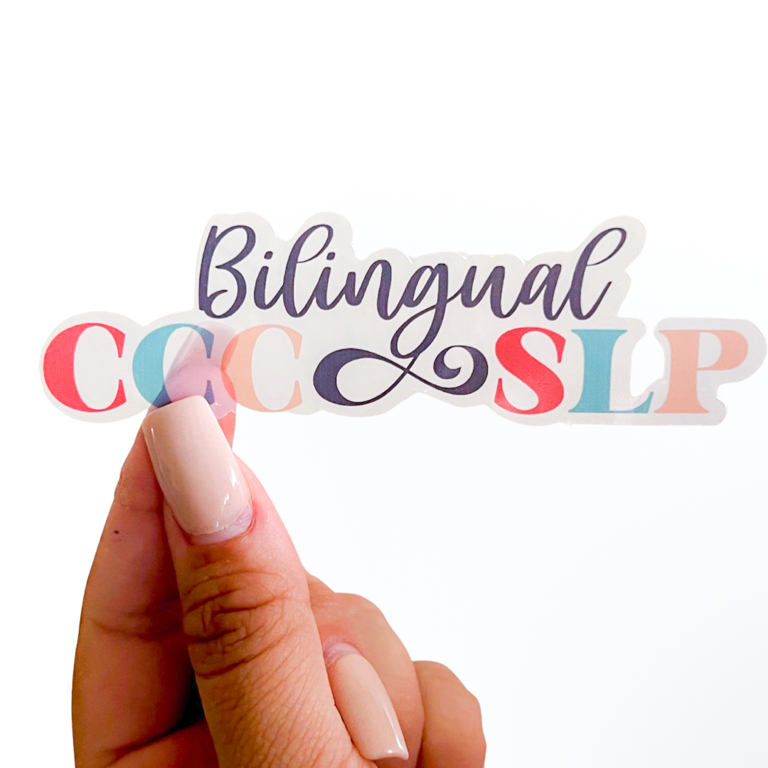 Bilingual CCC-SLP Sticker - Bilingual Speechie