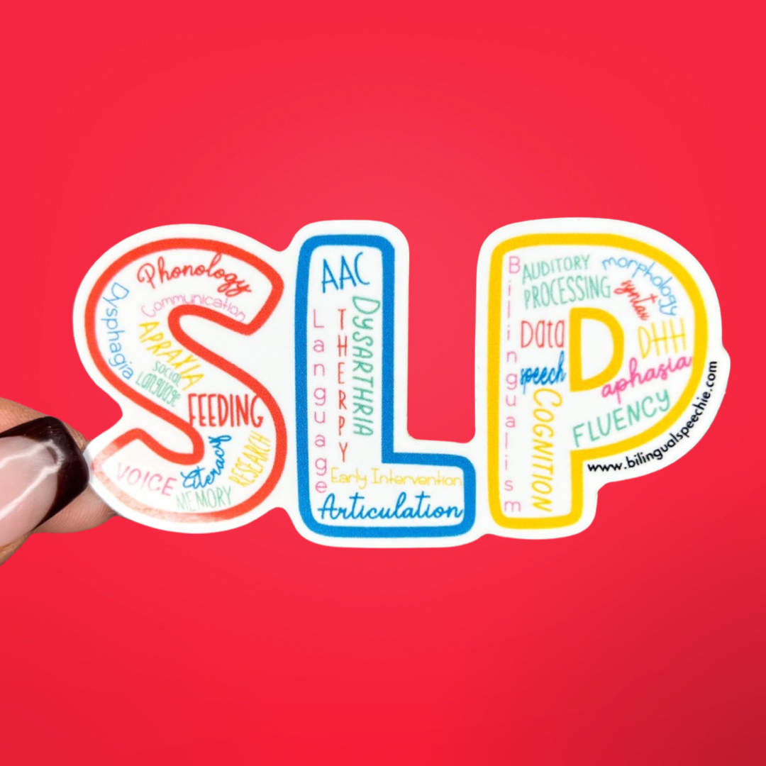 SLP Scope of Practice Sticker - Bilingual Speechie