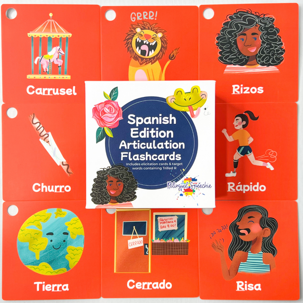 Trilled R | R Fuerte- Spanish Flashcards for Speech Therapy - Bilingual ...