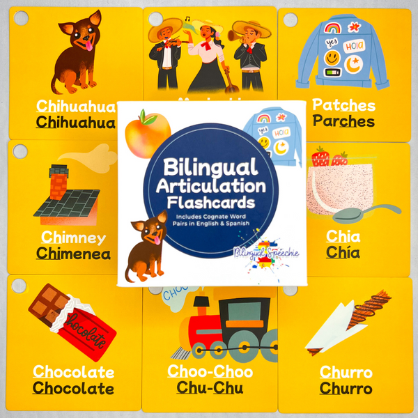 CH Sound | Sonido CH - Bilingual Flashcards for Speech Therapy ...