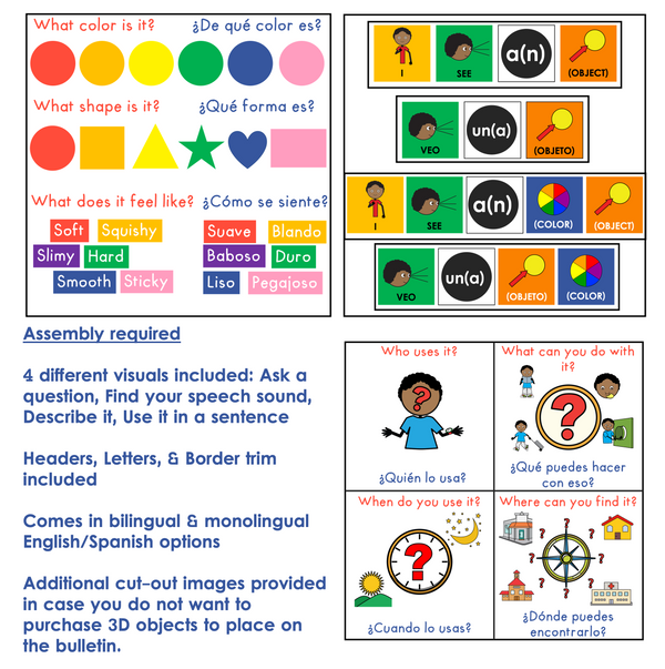 Bulletin Board Decor Kit for Classroom | I Spy - Yo Espío - Bilingual ...
