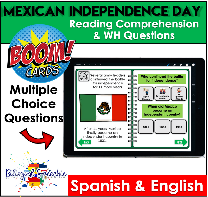 Mexican Independence Day | Reading Comprehension | WH Questions ...