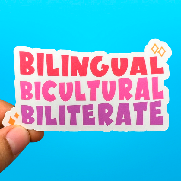 Bilingual, Bicultural, Biliterate Sticker - Bilingual Speechie