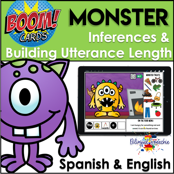 BOOM Cards | Monster Inferences & Building Utterance Length | Bilingua ...