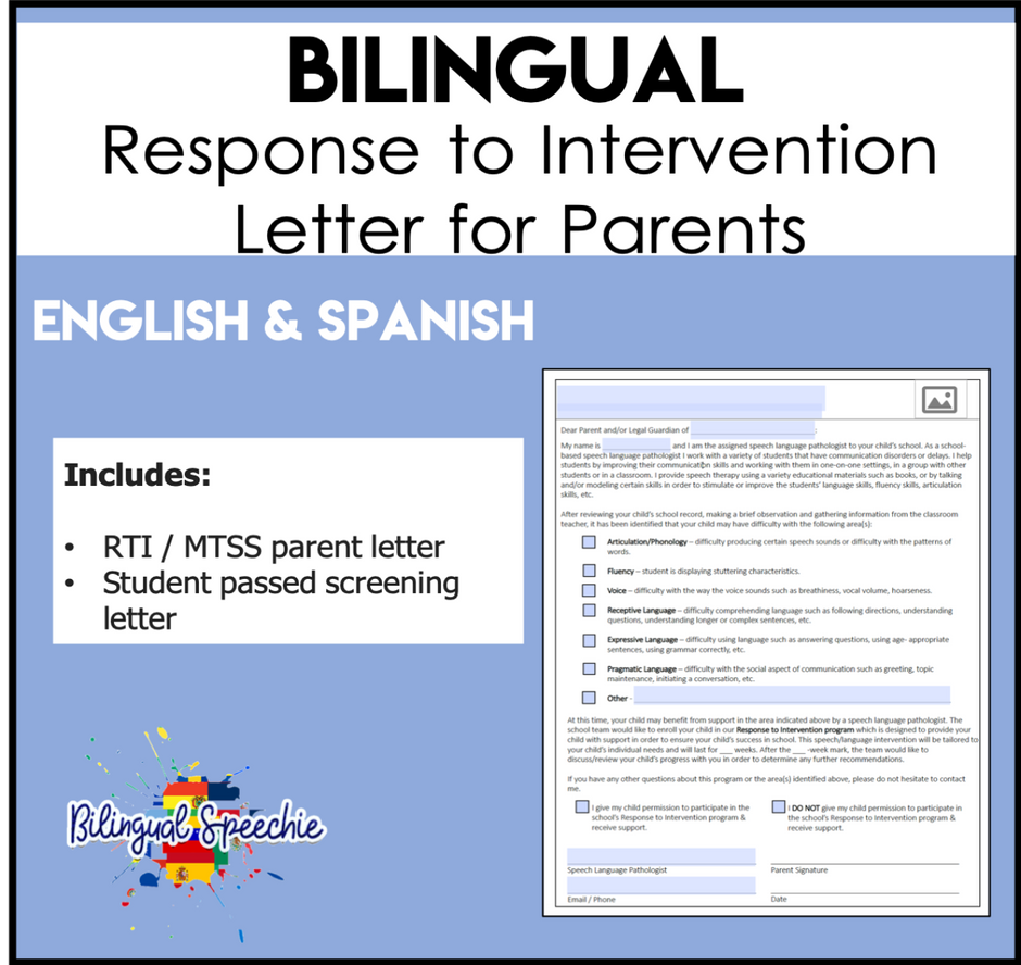 Parent Handouts – Bilingual Speechie