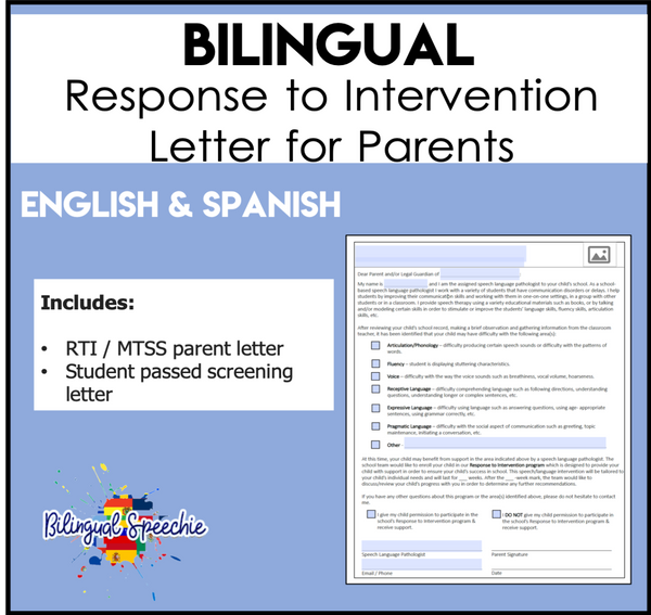Parent Handouts - Bilingual Speechie