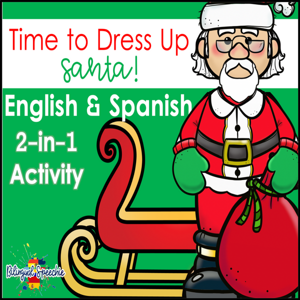 Dress Up Santa Claus | Bilingual 2-in-1 Interactive Book - Bilingual ...