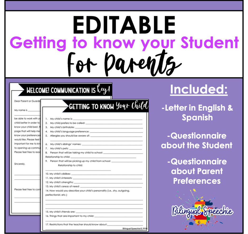 Parent Handouts – Bilingual Speechie
