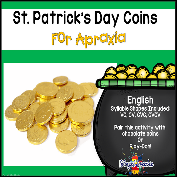 St. Patrick's Day Mats for Apraxia | English - Bilingual Speechie