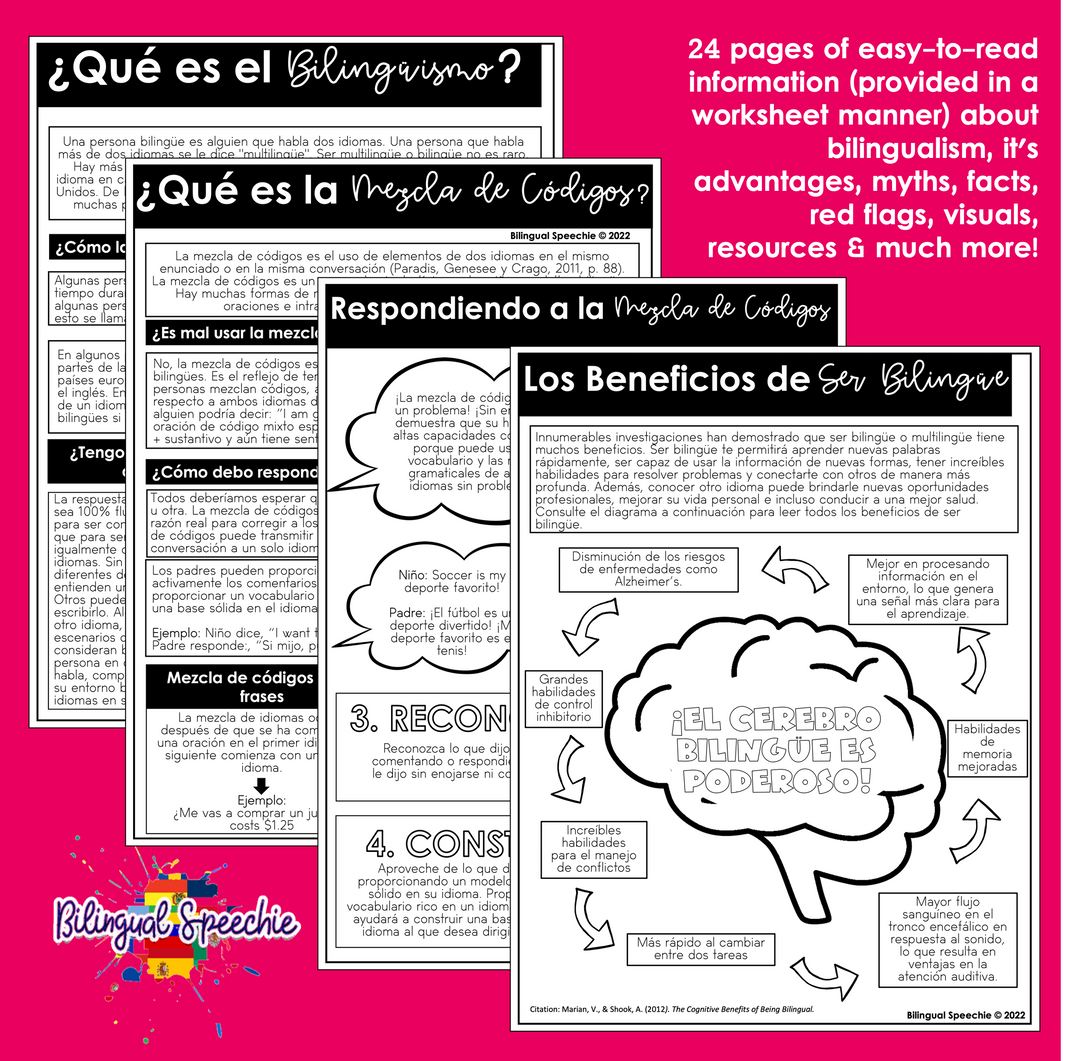 Parent Handouts – Bilingual Speechie